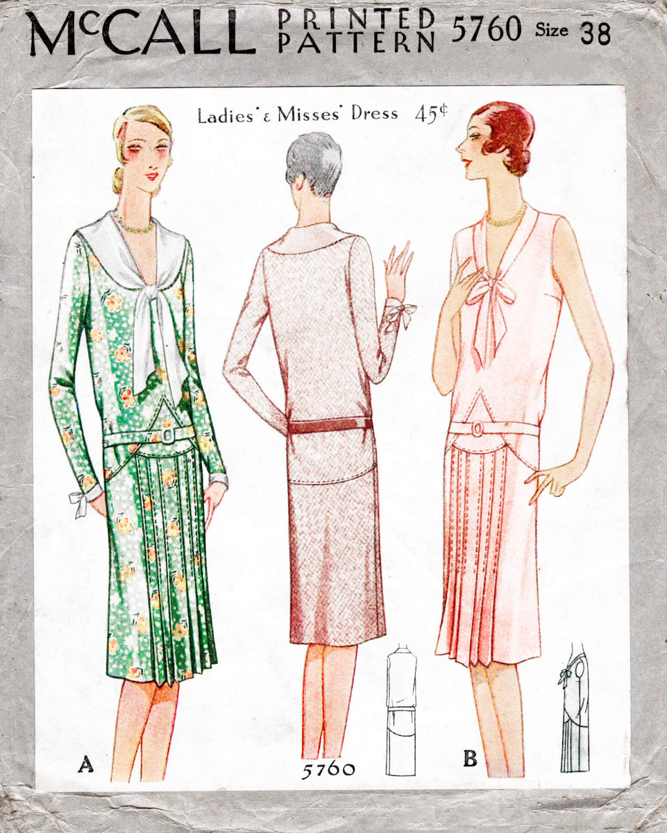 1920s flapper dress vintage sewing pattern reproduction – Lady Marlowe